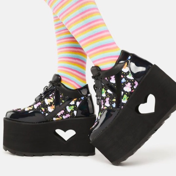 YRU | Shoes | Yru X Care Bears Qozmo Lo Care Bears Platform Sneakers ...